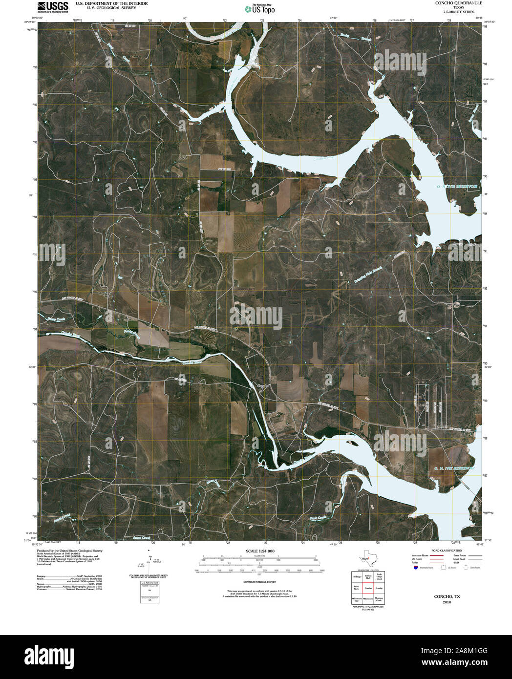 Map of concho Cut Out Stock Images & Pictures - Alamy