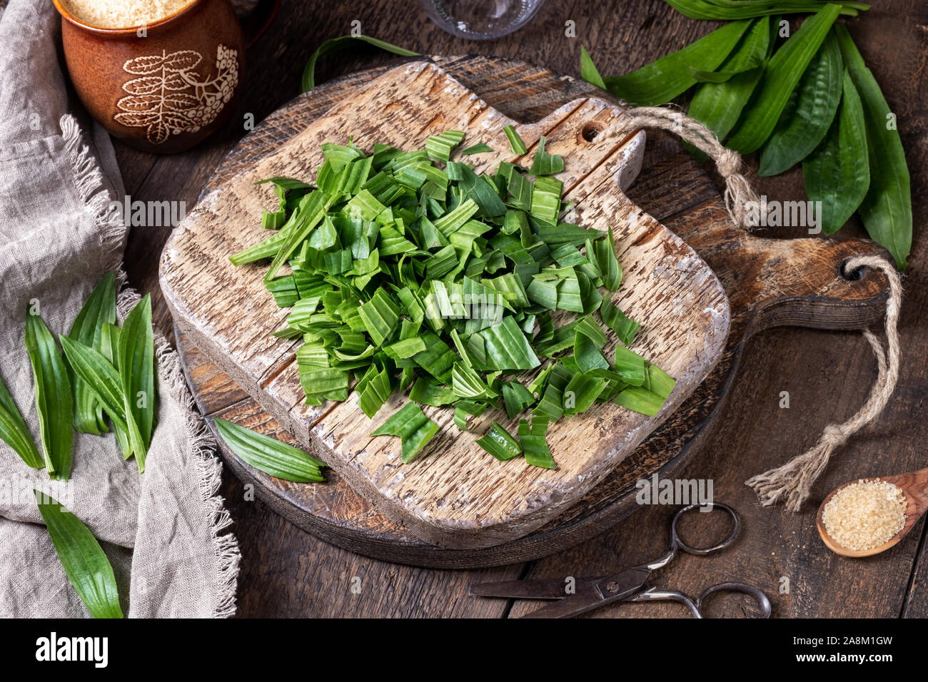 Cutting the plantain hi-res stock photography and images - Alamy