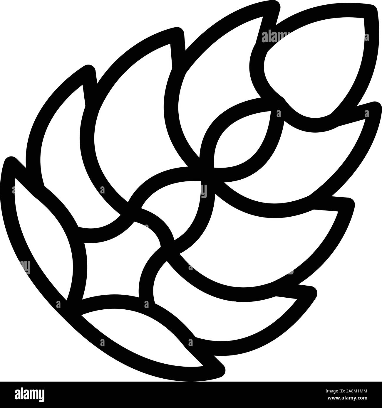 Hop cone icon, outline style Stock Vector Image & Art - Alamy