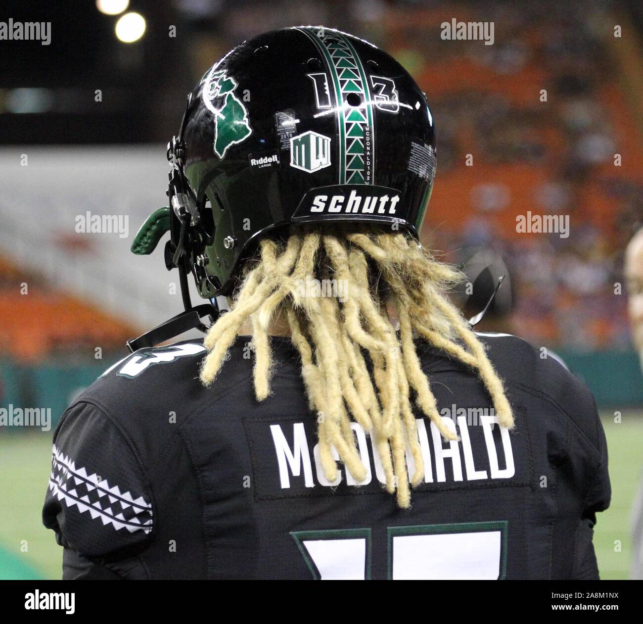 November 9, 2019 - Hawaii Rainbow Warriors quarterback Cole McDonald ...