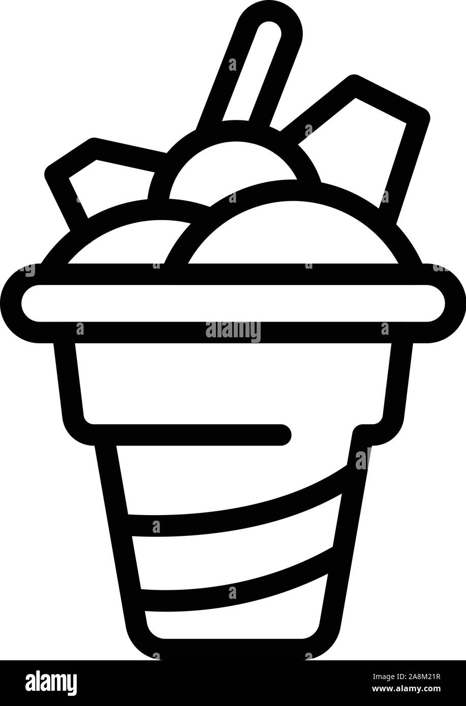 Milkshake icon, outline style Stock Vector Image & Art - Alamy
