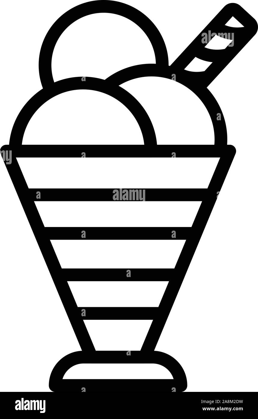 Fruit milkshake icon, outline style Stock Vector Image & Art - Alamy