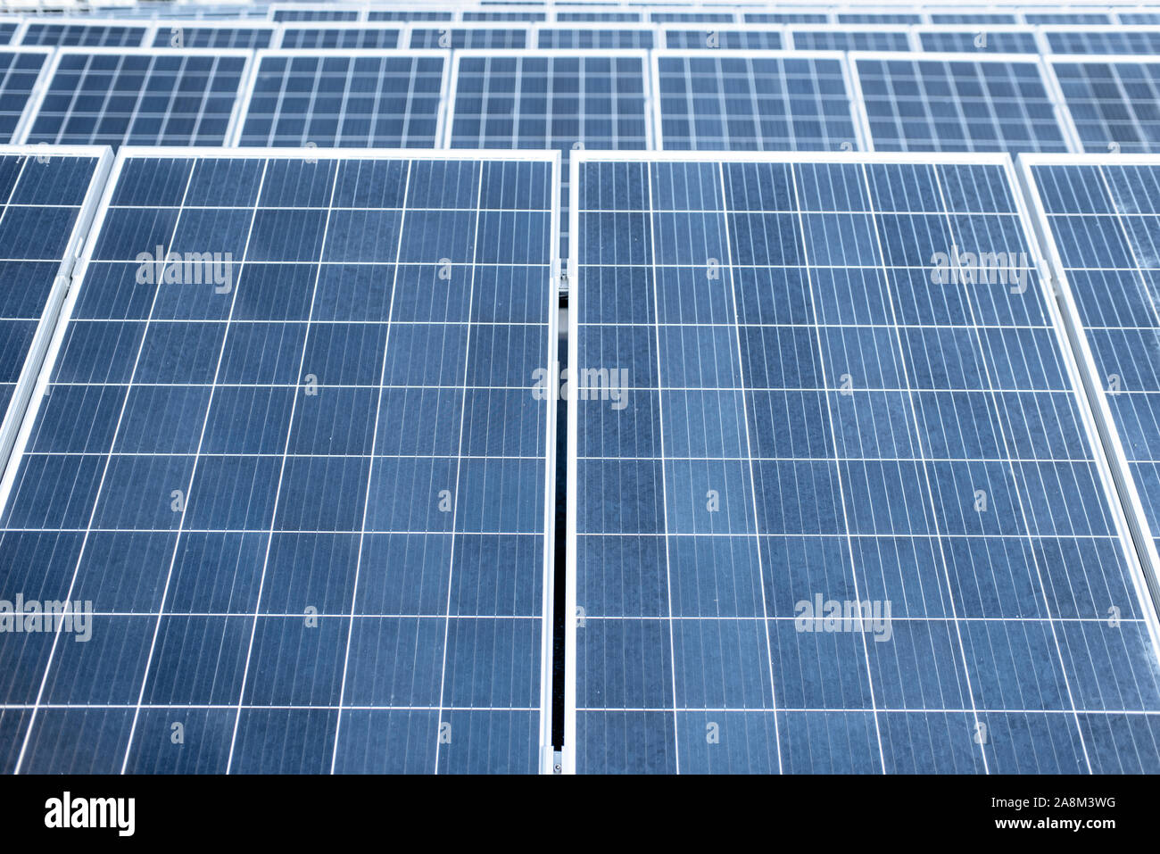 Close-up of solar panels on photovoltaic power plant Stock Photo - Alamy