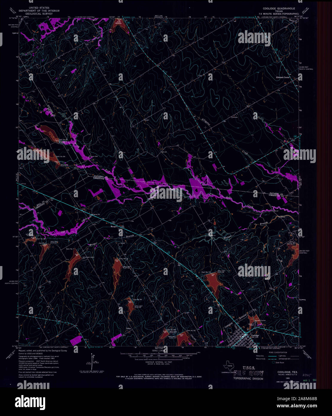 Map of coolidge hi-res stock photography and images - Alamy