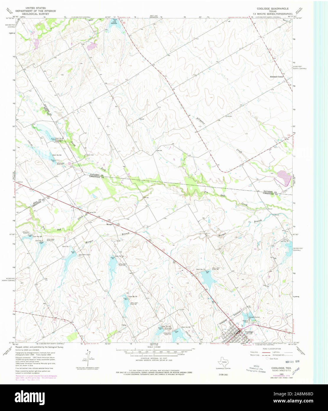 Map Of Coolidge High Resolution Stock Photography and Images - Alamy