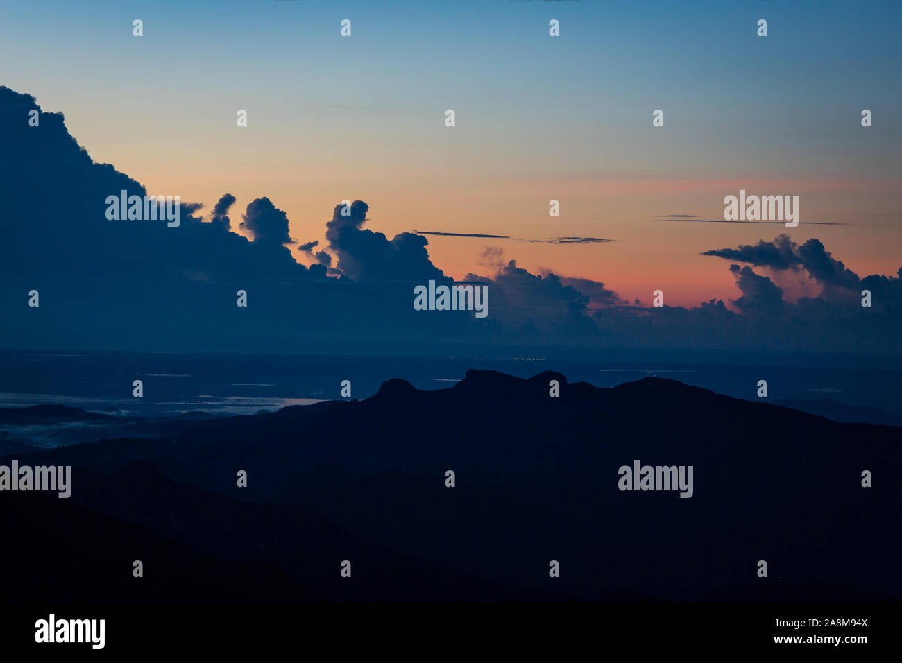 View from the Adam's Peak Stock Photo - Alamy