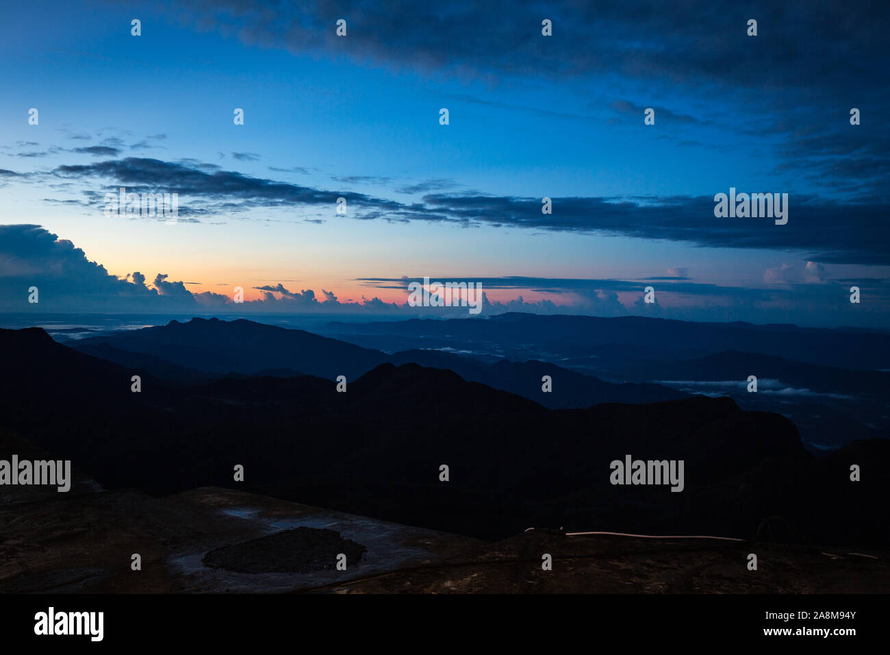 View from the Adam's Peak Stock Photo - Alamy