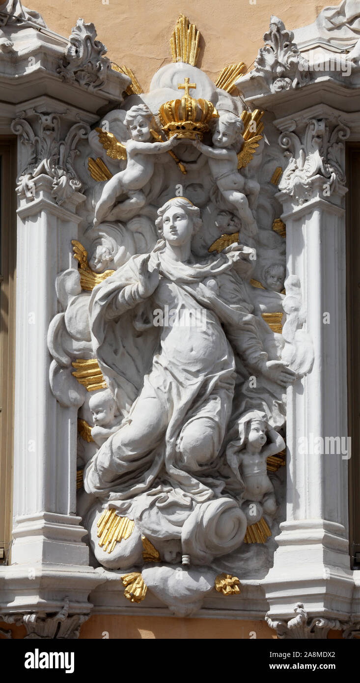 Virgin Mary, House of Falcon, the finest Rococo style building in ...