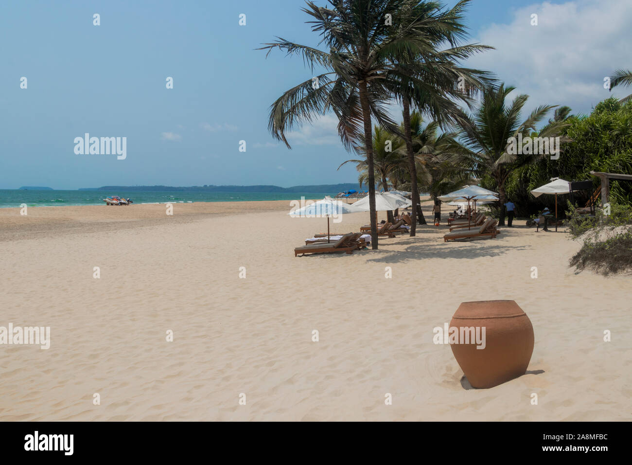 Arossim Beach in Goa India, most beautiful beaches in India Stock Photo ...