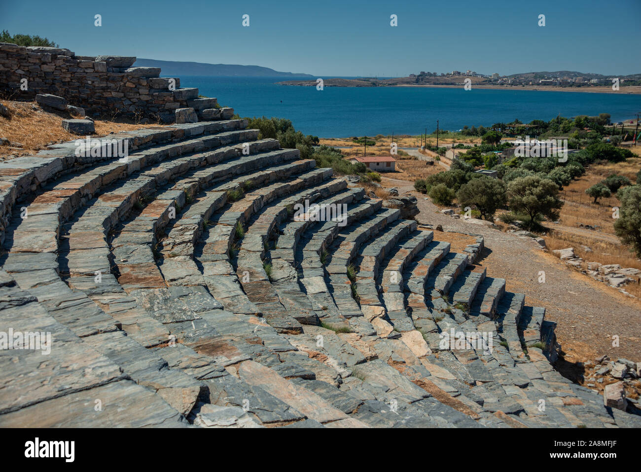 Ancient Greek theatre of Thorikos. The earliest known, dated from c ...