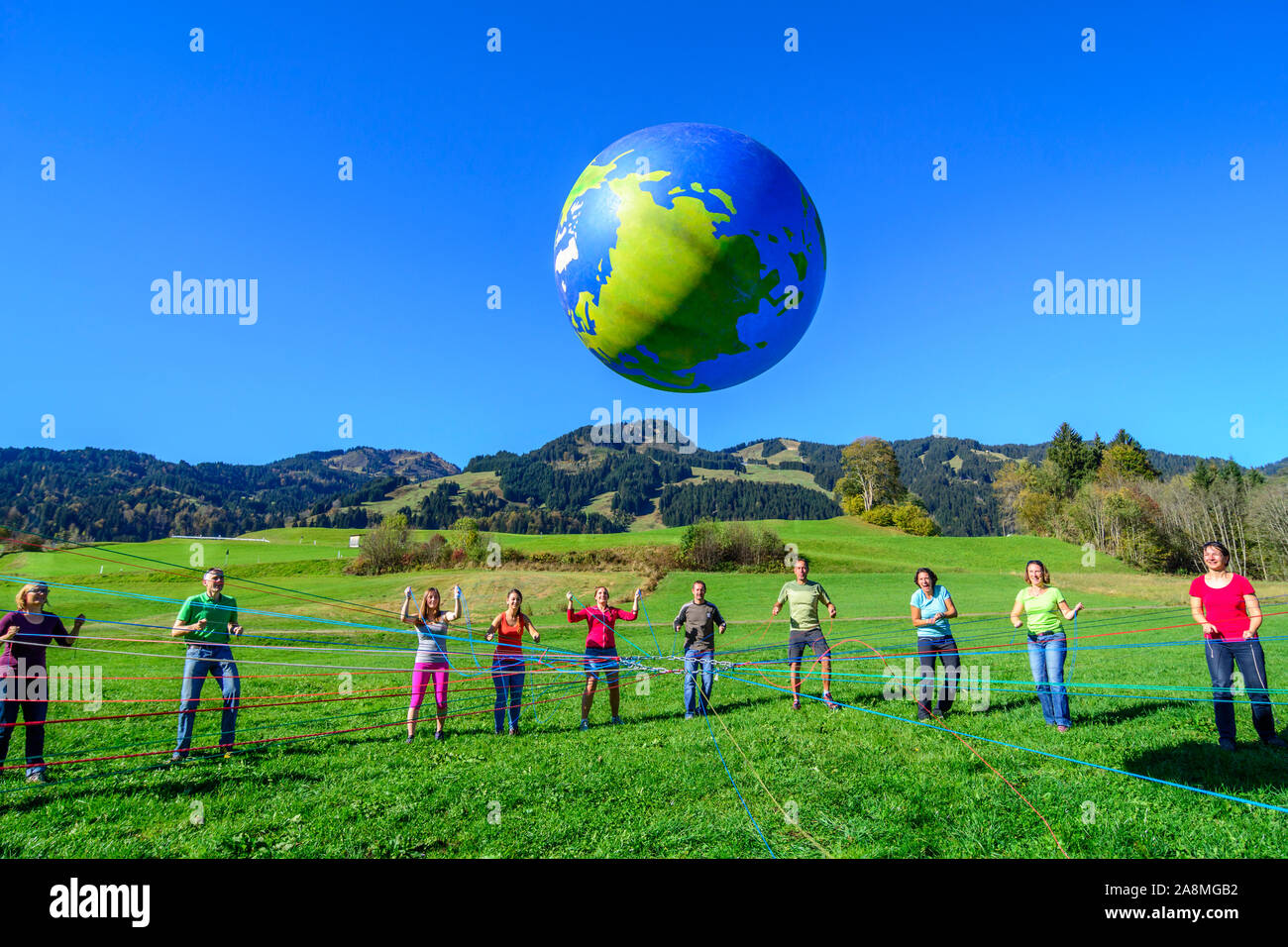 Lift the world to a new level Stock Photo - Alamy