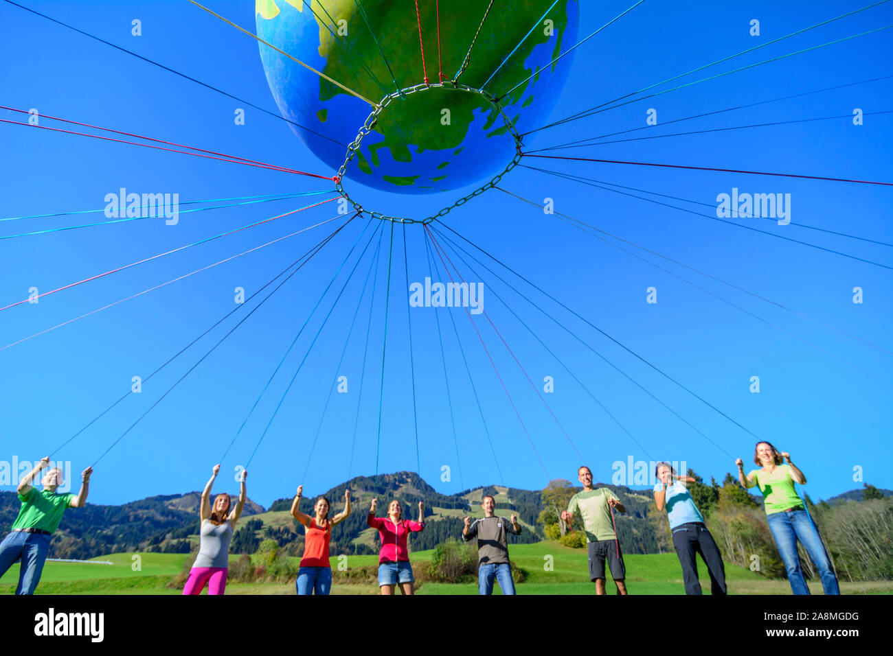 Lift the world to a new level Stock Photo - Alamy