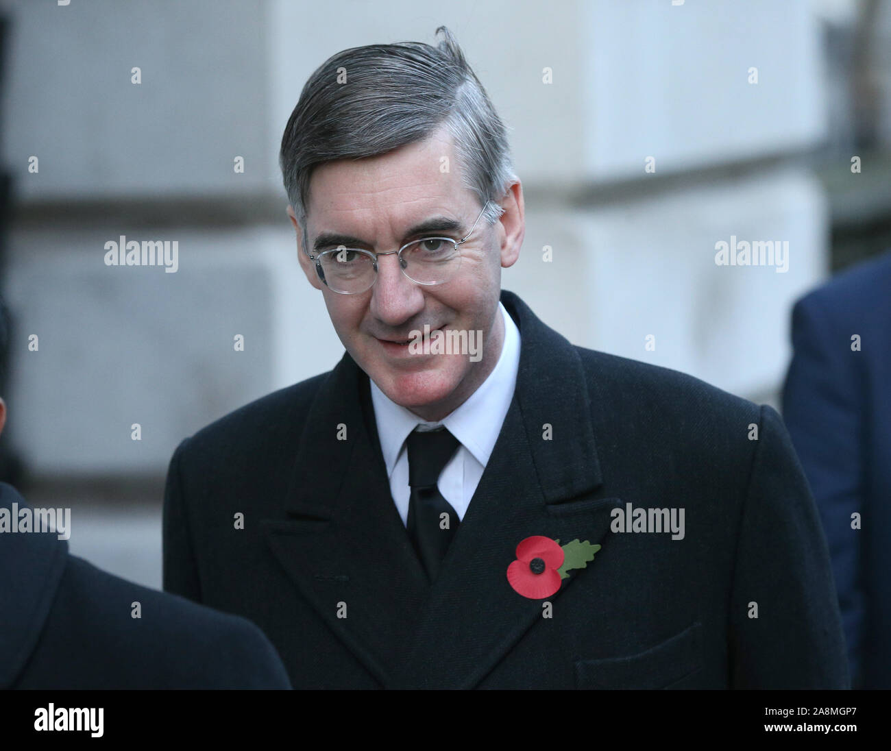 Leader of the House of Commons Jacob Rees-Mogg in Downing Street ...