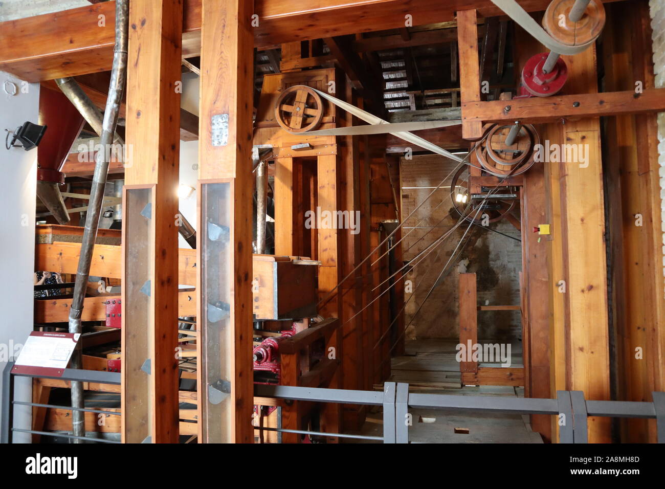 Rice mill museum housing old industrial machines for sorting and ...