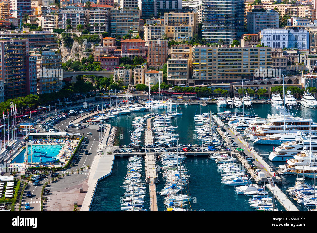 Port Hercule boat harbour, Monte Carlo, Monaco, France Stock Photo - Alamy