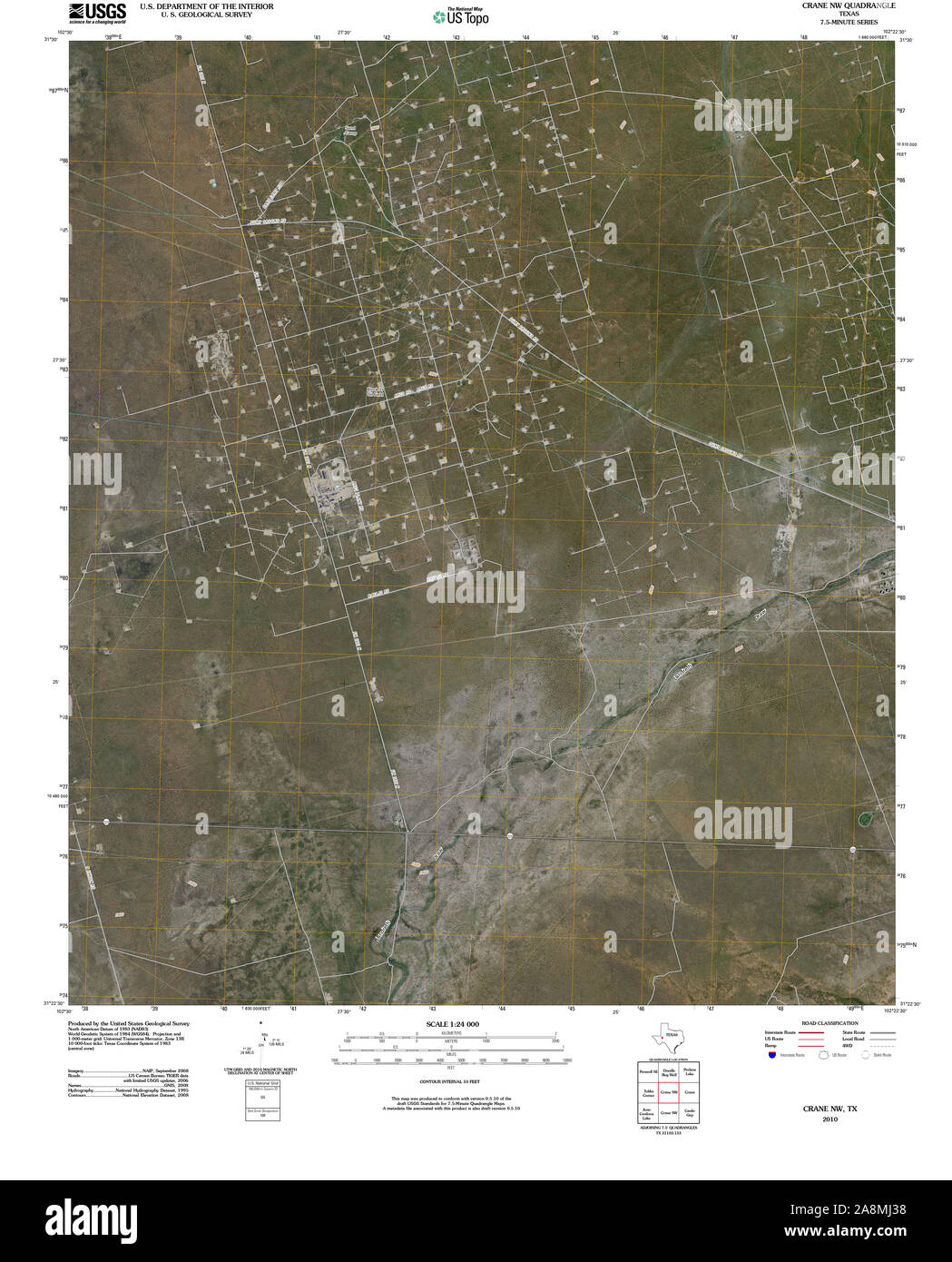 Crane texas map hi-res stock photography and images - Alamy