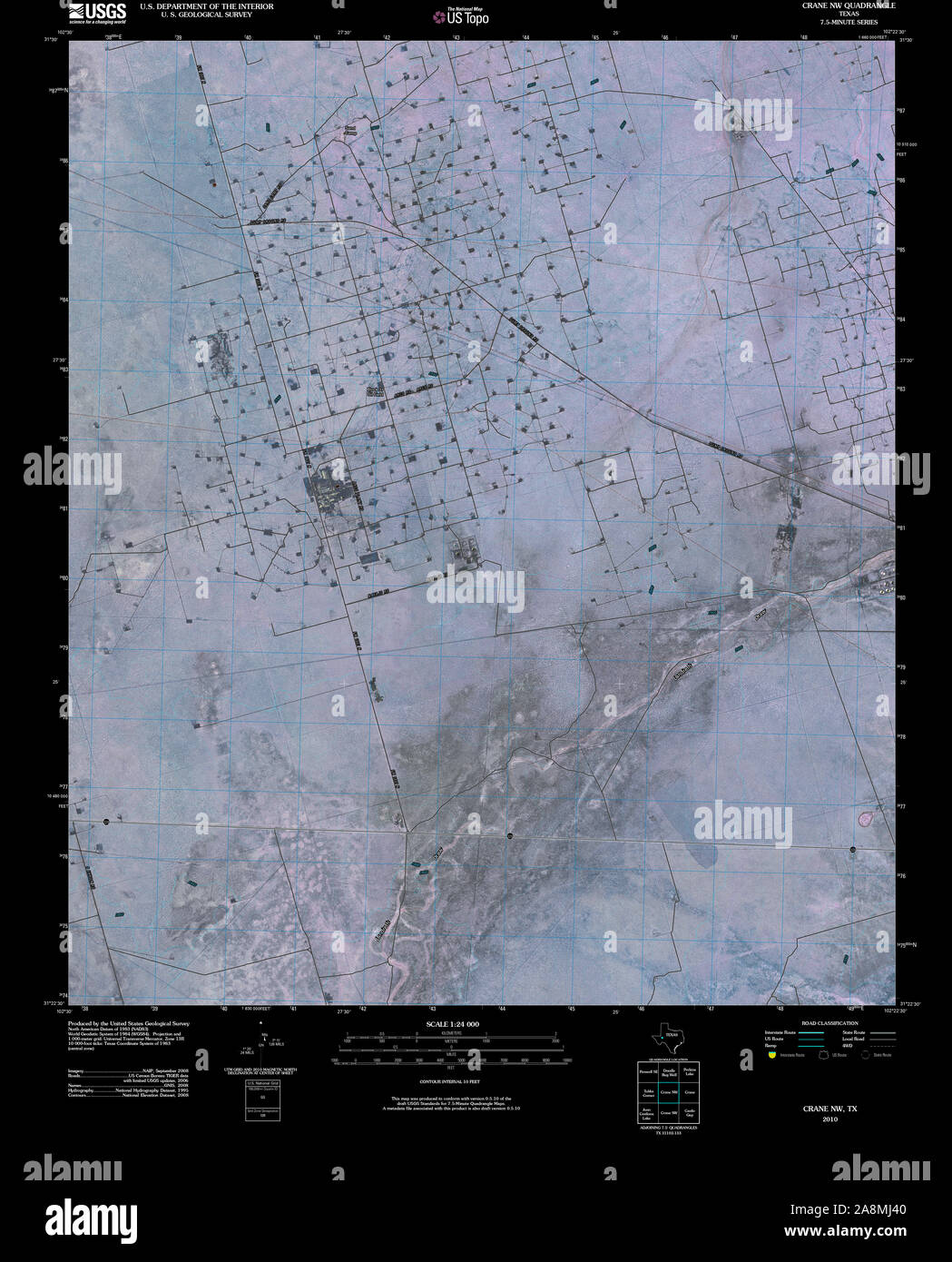 Crane texas map hi-res stock photography and images - Alamy