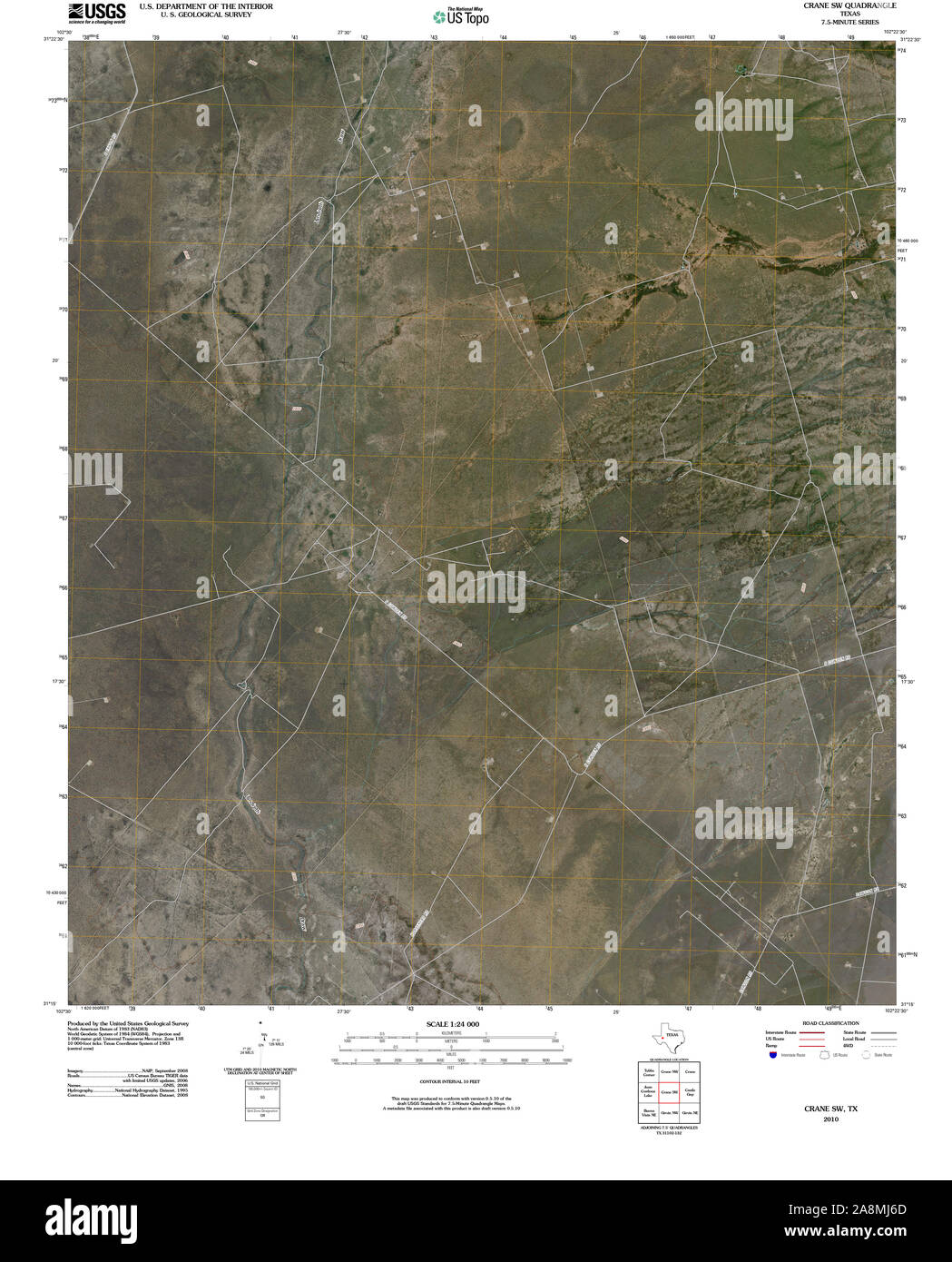 Crane texas map hi-res stock photography and images - Alamy