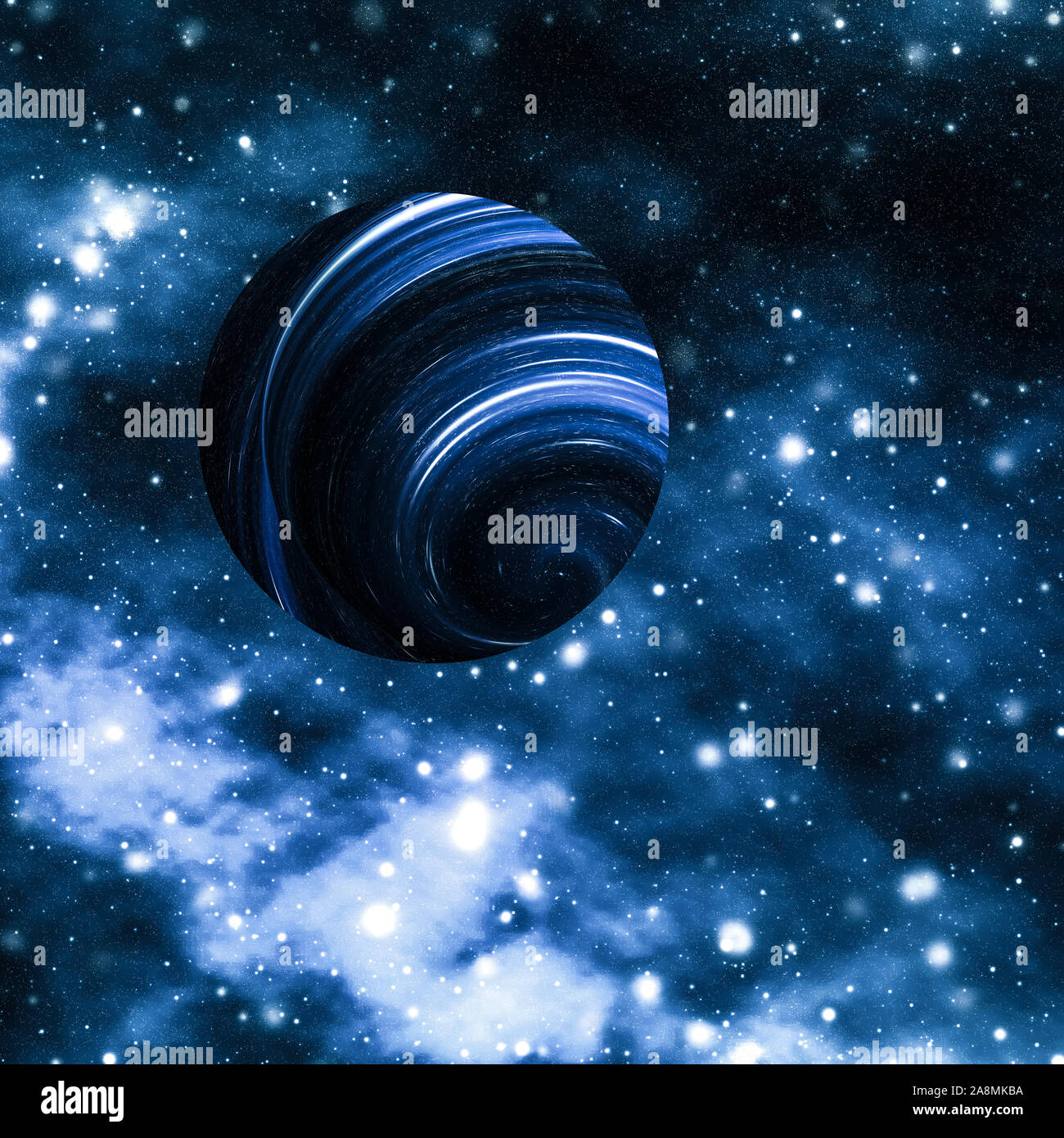 Discovery in astronomy, cosmic abstract and future technology concept ...