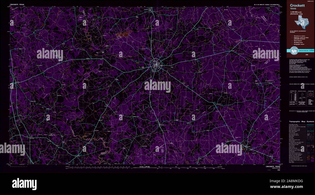 Crockett map hi-res stock photography and images - Alamy