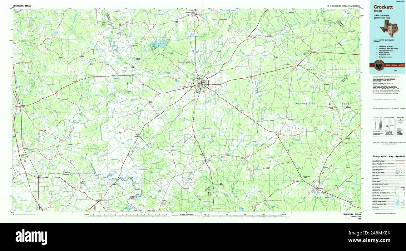 Crockett map hi-res stock photography and images - Alamy