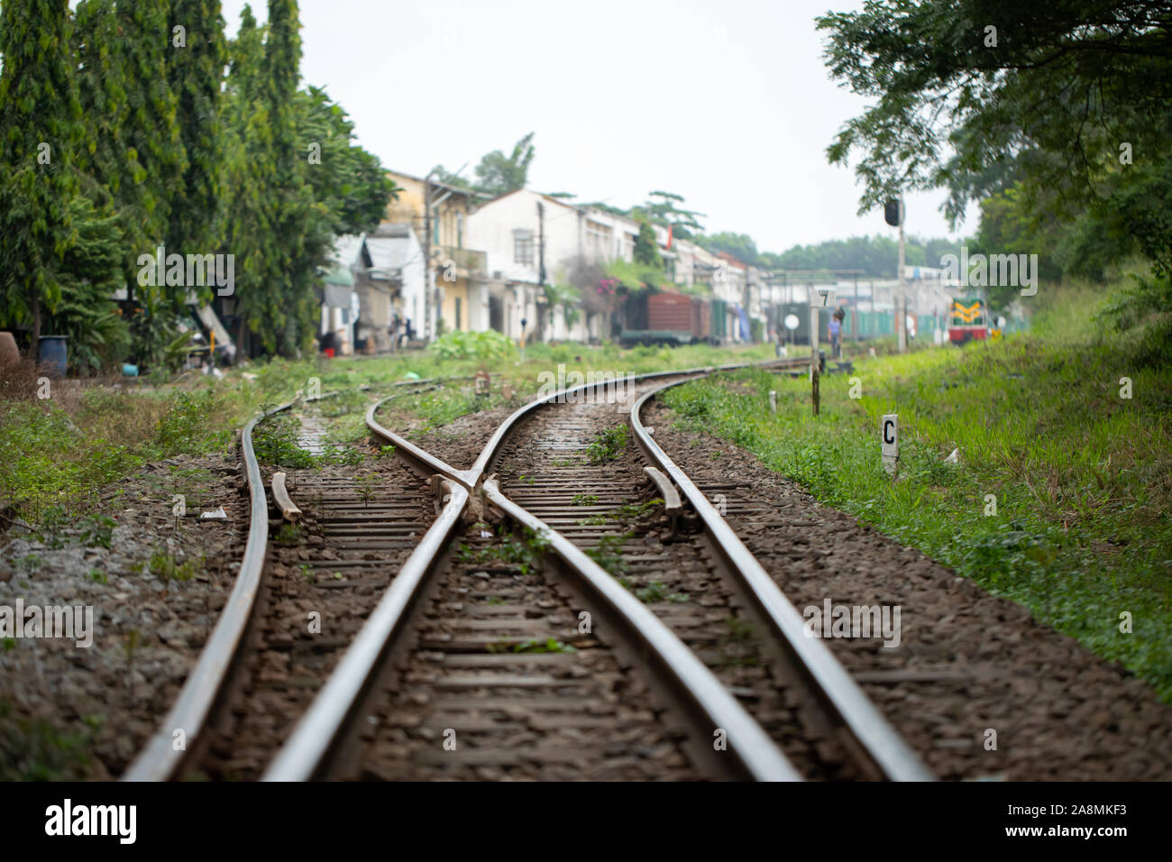 Vietnamese Railway track Infrastructure from French Colonial period ...