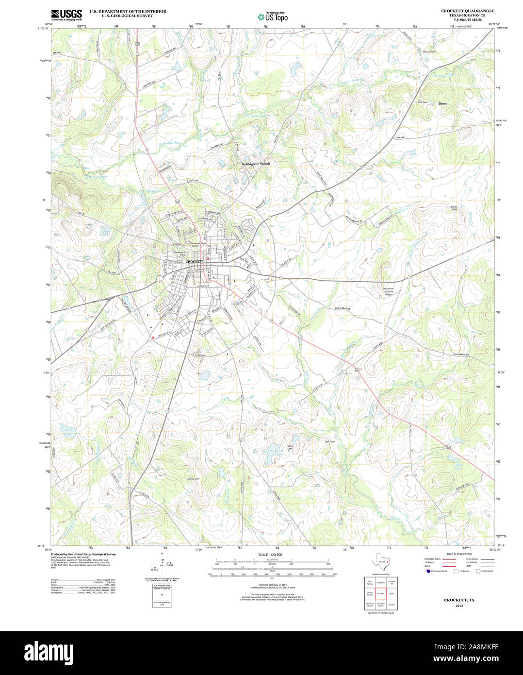 Crockett map hi-res stock photography and images - Alamy
