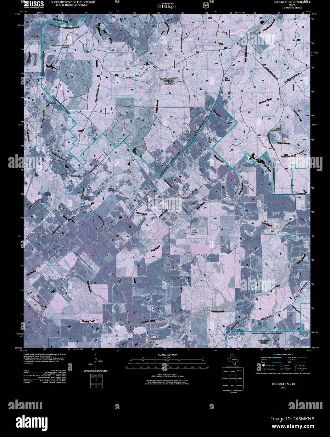 Crockett map hi-res stock photography and images - Alamy