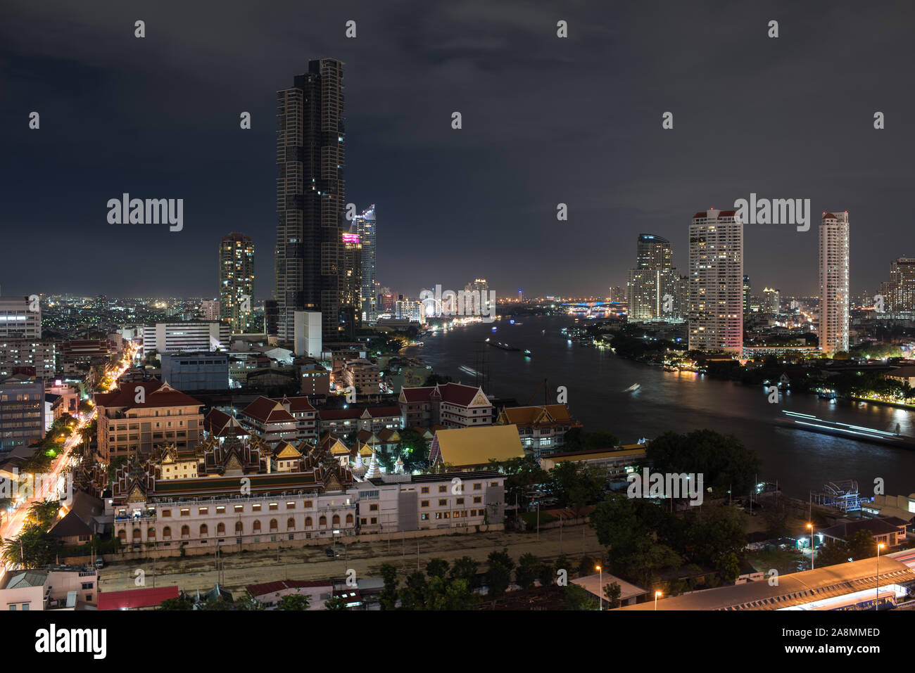 Bangkok at night Stock Photo - Alamy