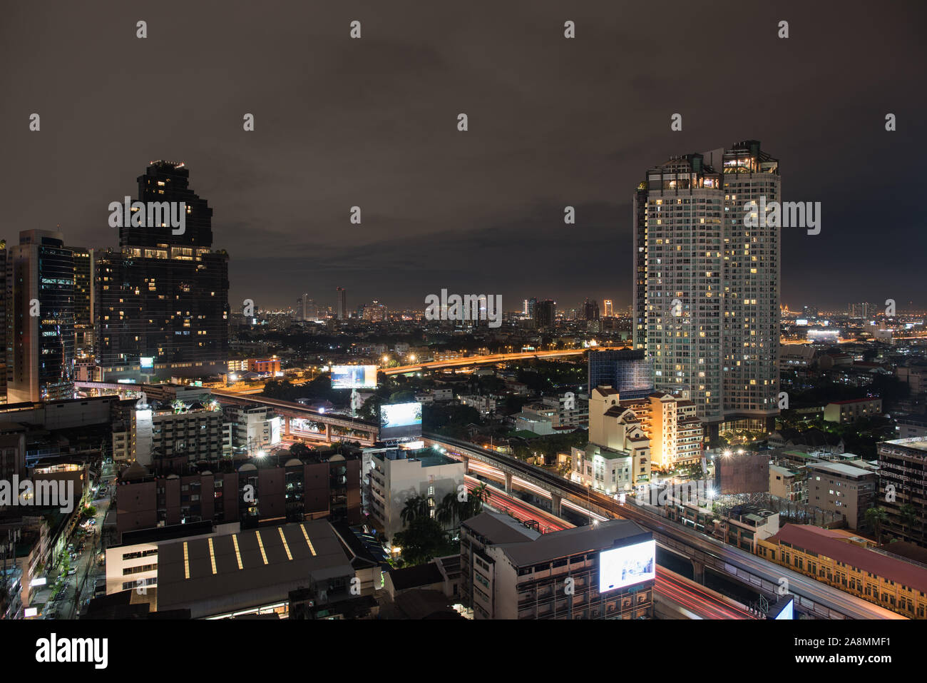 Bangkok at night Stock Photo - Alamy