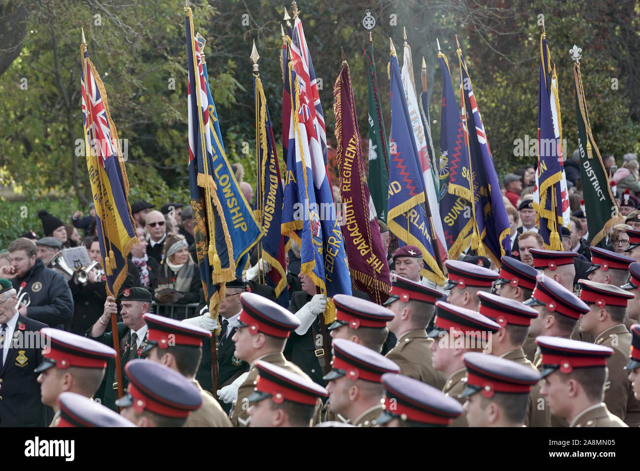 Veterans parade before the start of Sunderland's Remembrance Service at ...