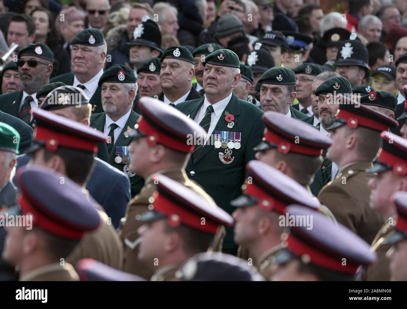 Veterans parade before the start of Sunderland's Remembrance Service at ...