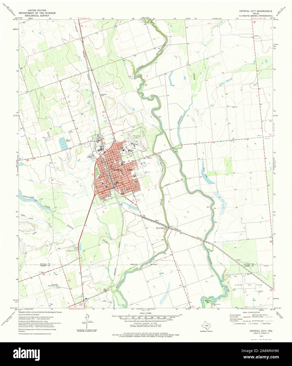 Map of crystal city texas hi-res stock photography and images - Alamy