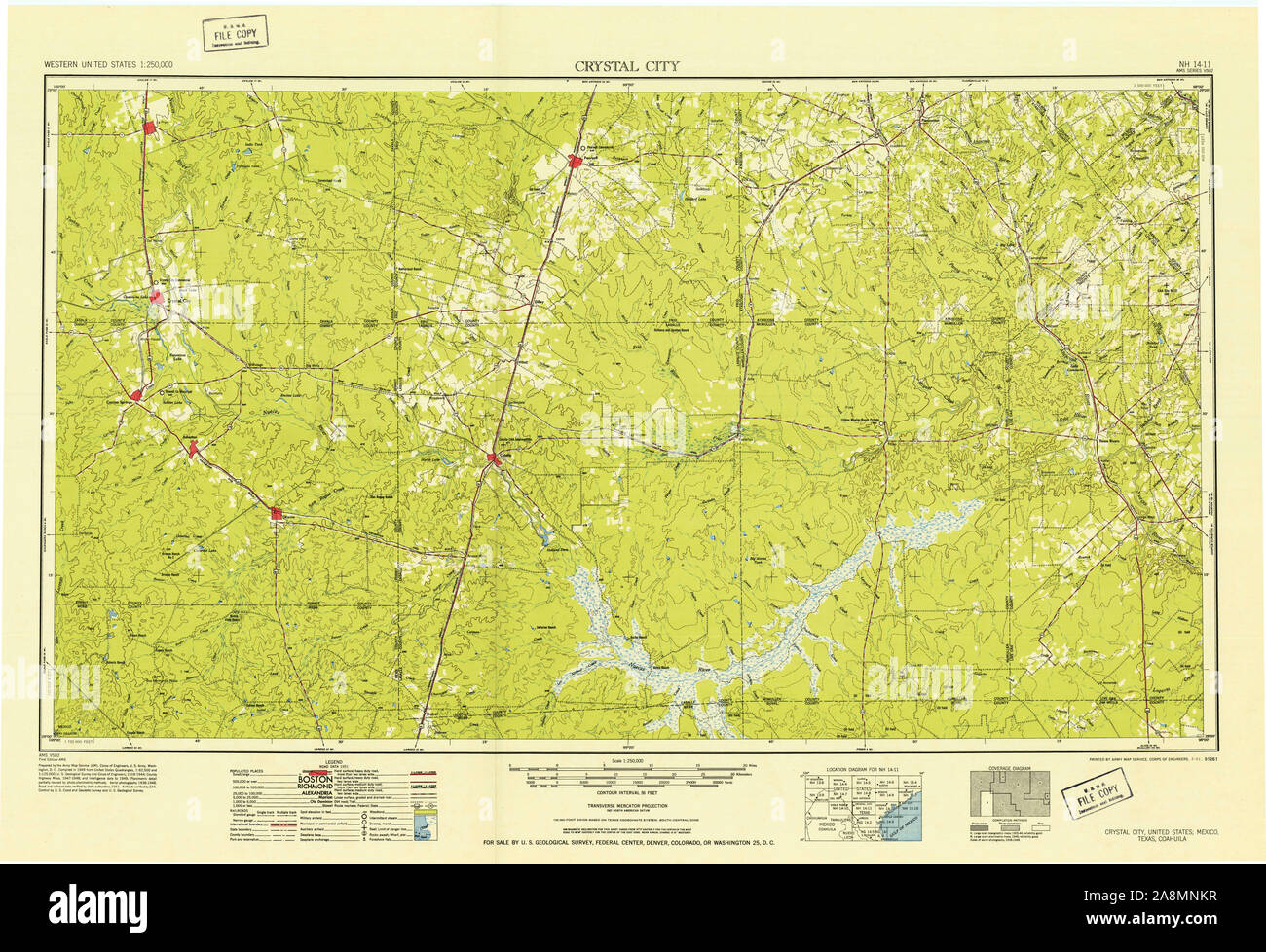 Map of crystal city texas hi-res stock photography and images - Alamy
