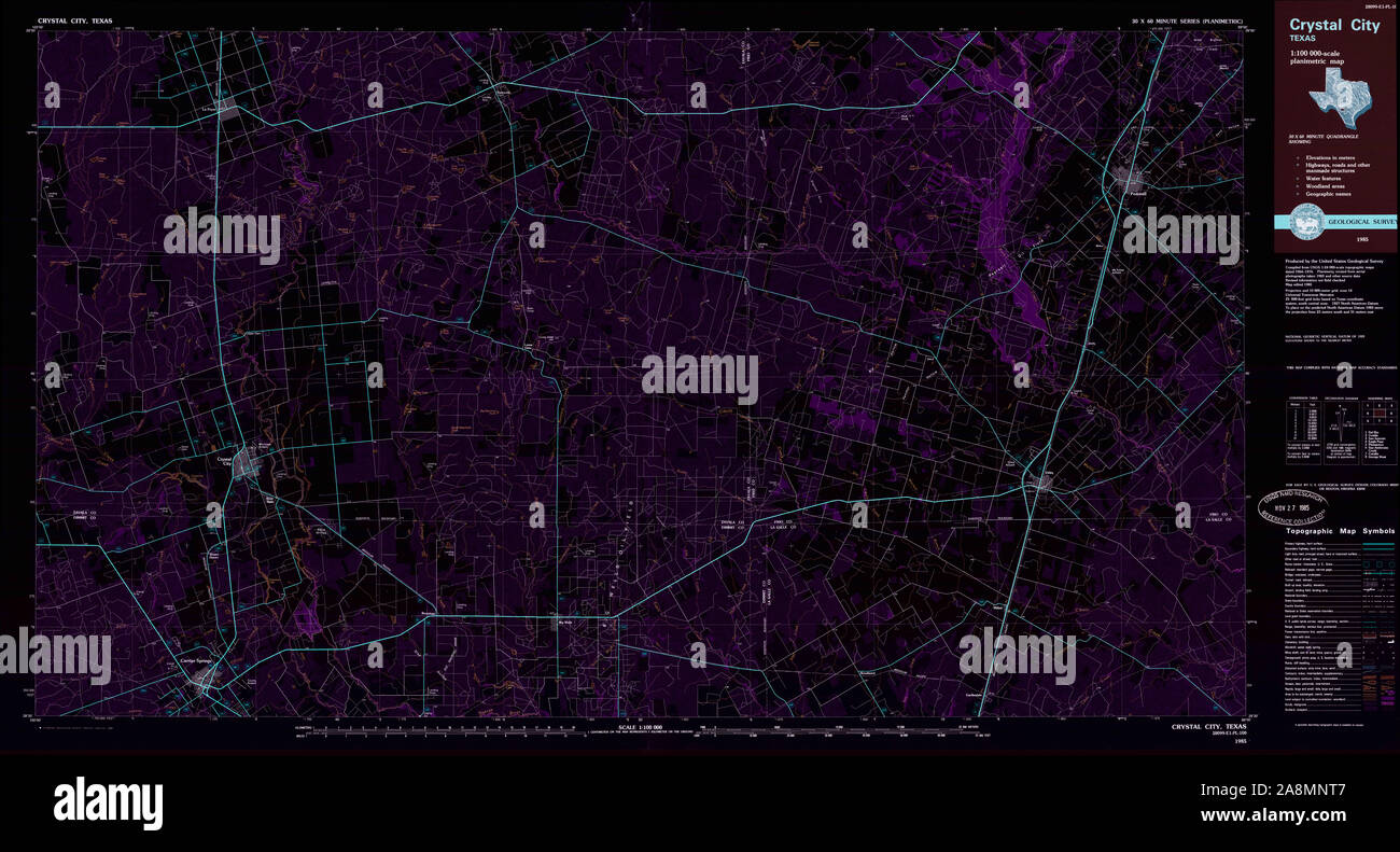 Map of crystal city texas hi-res stock photography and images - Alamy
