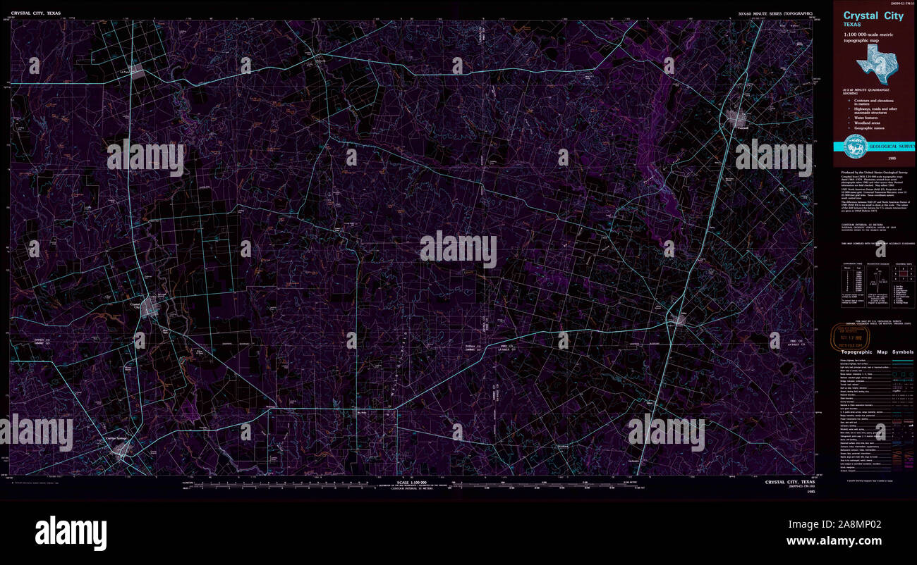 Map of crystal city texas hi-res stock photography and images - Alamy