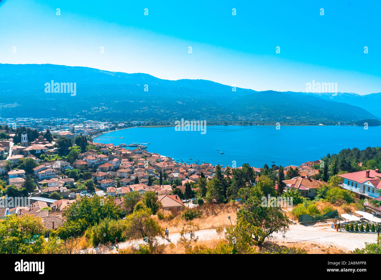 Lake Ohrid Castle Macedonia High Resolution Stock Photography and ...
