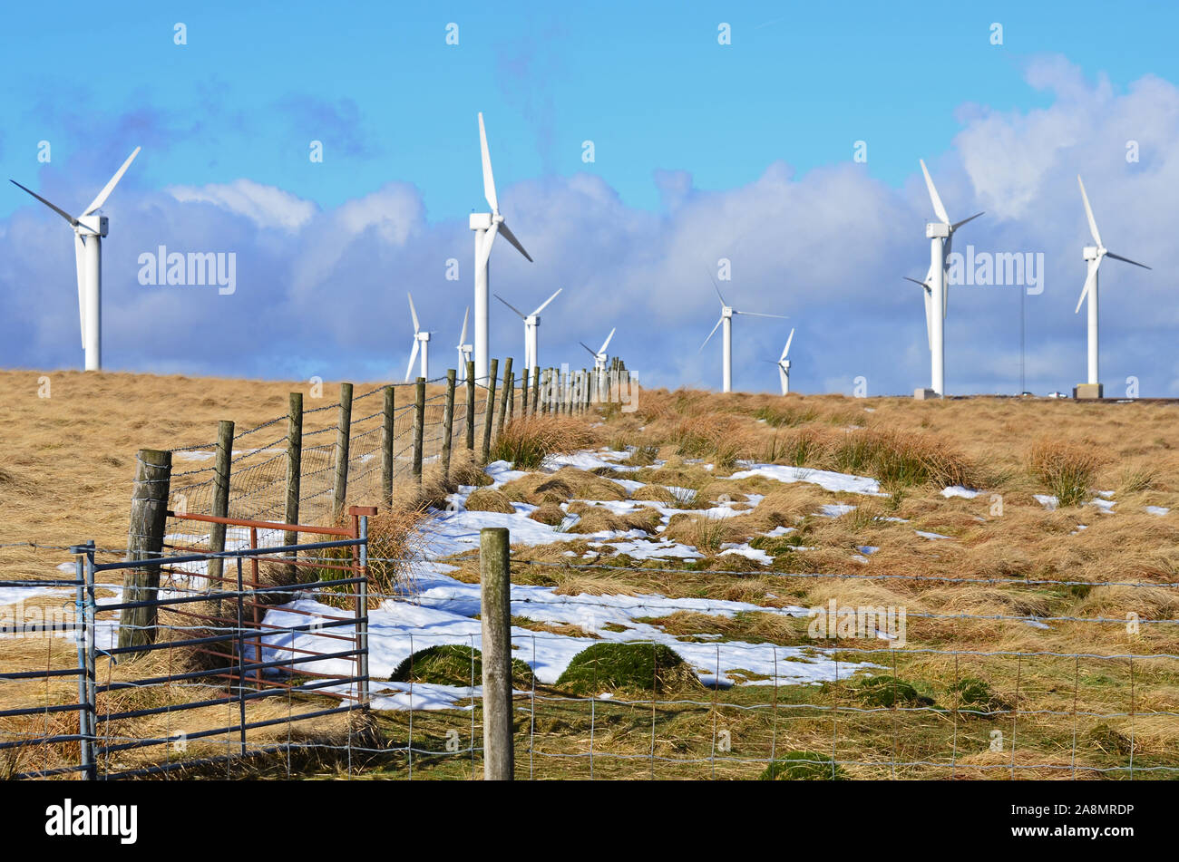 Wind farm, Ogden Moor, Yorkshire Stock Photo - Alamy