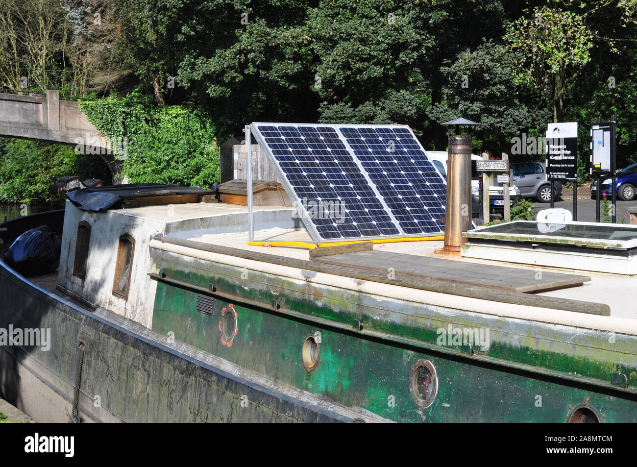 Solar panels on a barge hi-res stock photography and images - Alamy