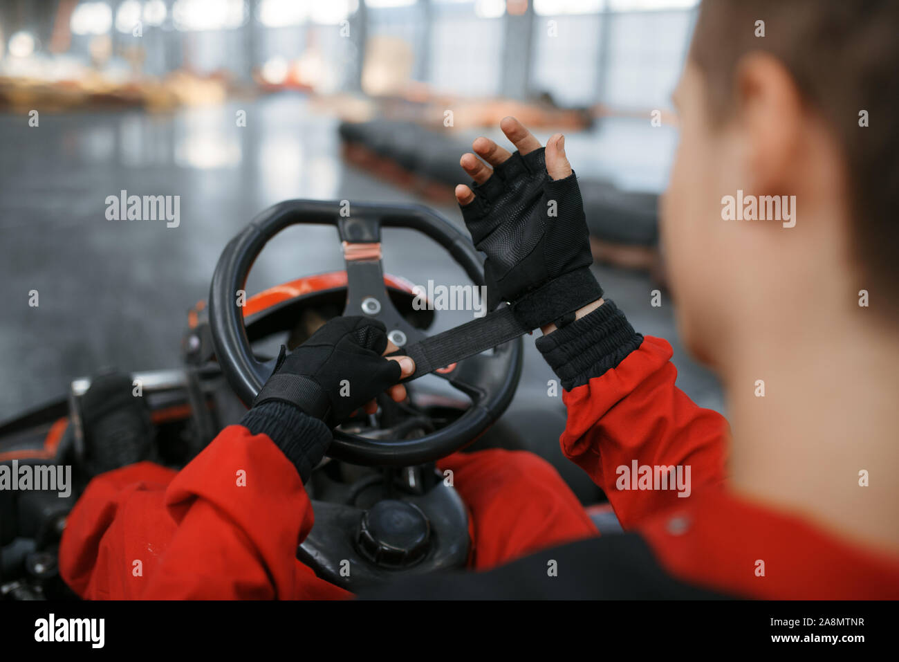 Red go kart hi-res stock photography and images - Alamy