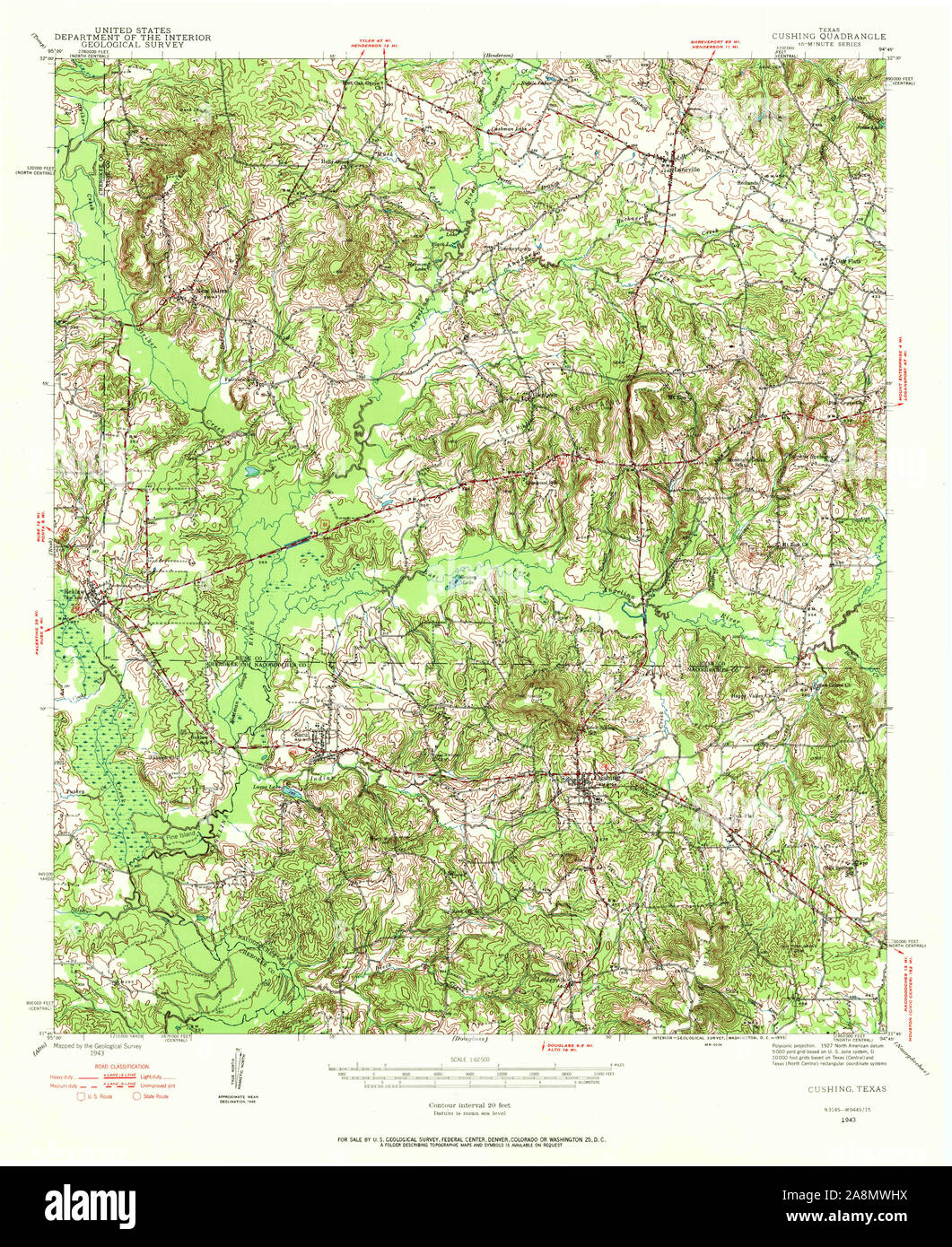 Map of cushing hi-res stock photography and images - Alamy