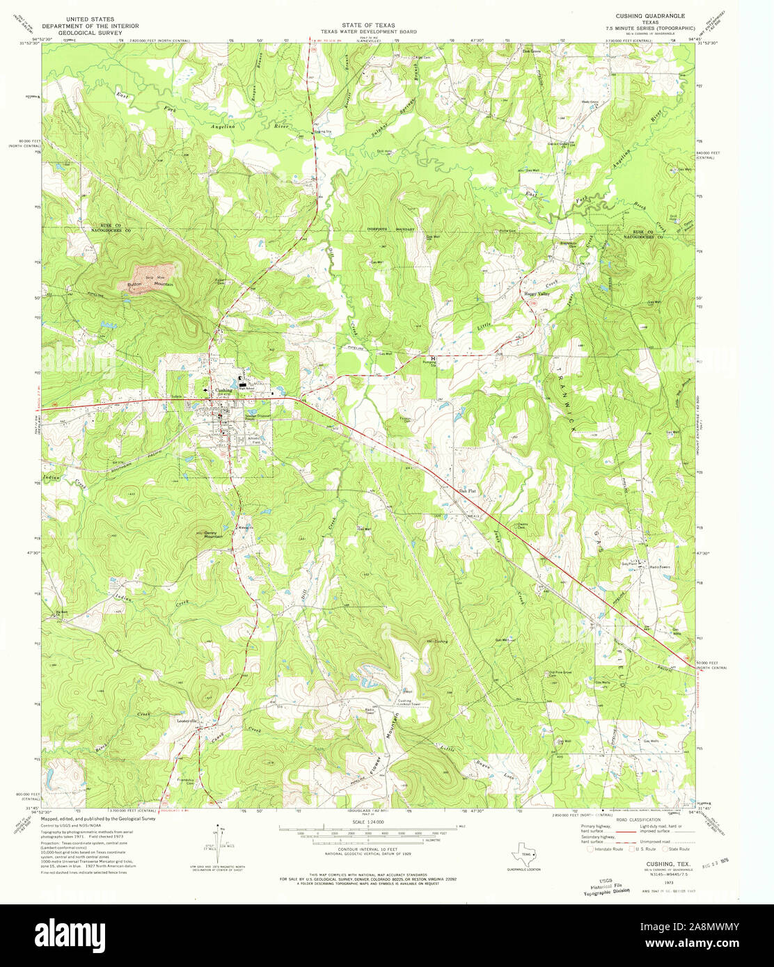 Map of cushing hi-res stock photography and images - Alamy