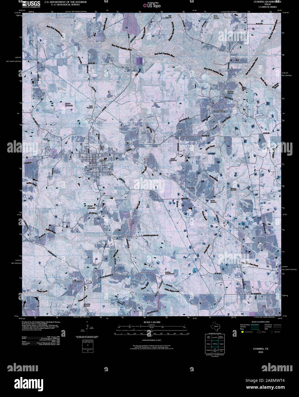 Map of cushing hi-res stock photography and images - Alamy