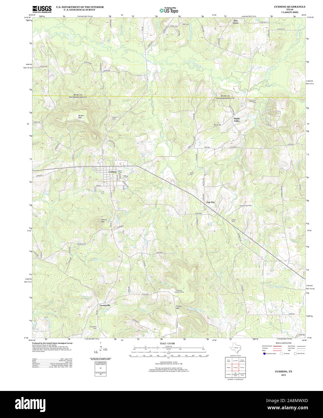 Cushing map hi-res stock photography and images - Alamy