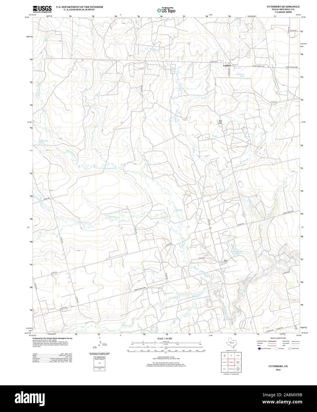 Cuthbert map hi-res stock photography and images - Alamy