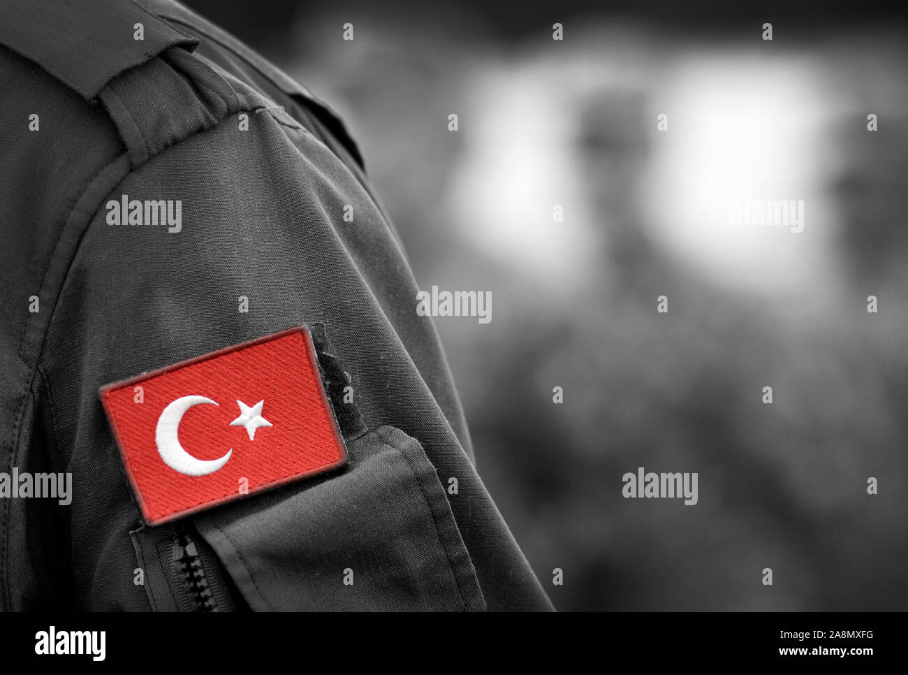 Turkish army flag hi-res stock photography and images - Alamy