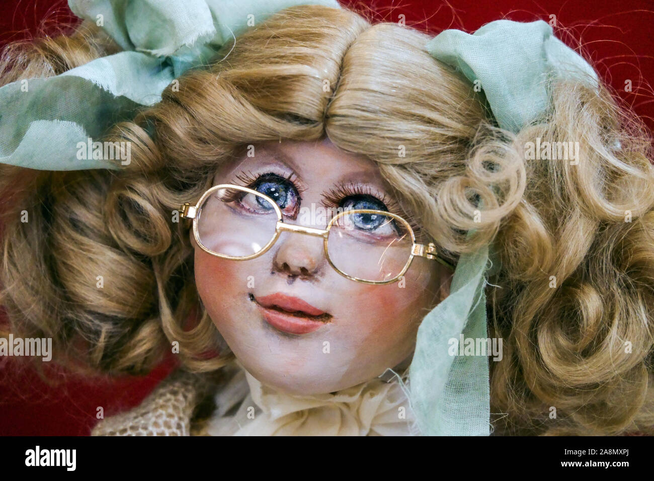 Art doll, glasses Stock Photo - Alamy