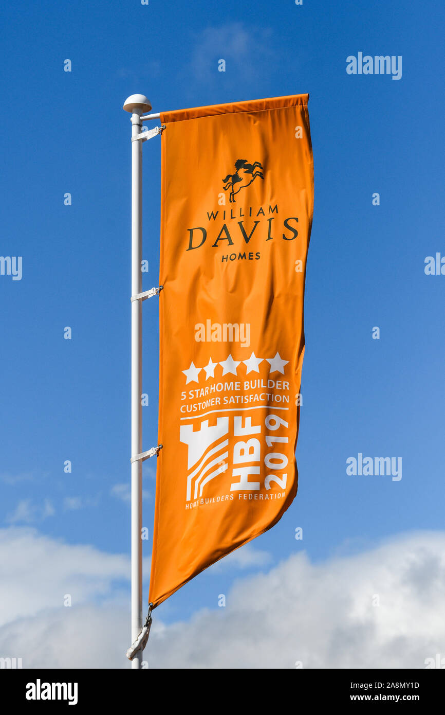 william davis housing flag Stock Photo - Alamy