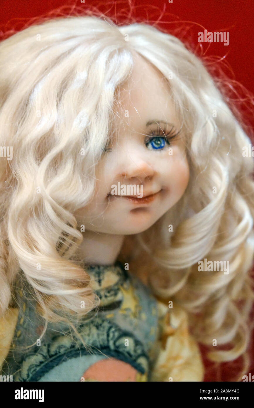 Art doll face portrait Stock Photo - Alamy