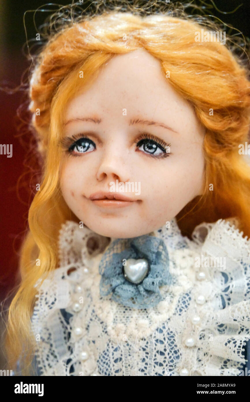 Art doll face portrait Stock Photo - Alamy
